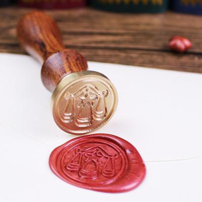 China Ancient Custom Logo Personalized Wedding Invitation Initial Wax Seal Stamp for sale