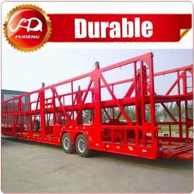 China 2axle heavy duty Hydraulic Car/ Vehicle folding car trailer for sale for sale
