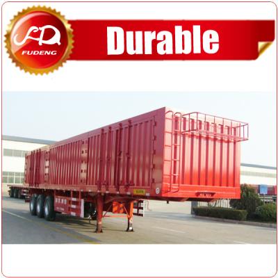 China Shandong Fudeng Coal transporting dry van type box truck Enclosed cargo semi trailer for sale