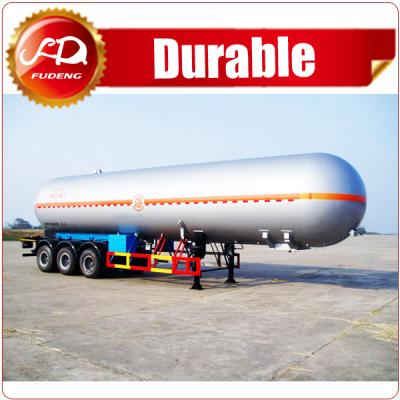 China ASME standard Fudeng 52000 liters 3 axles lpg tank trailer price/ lpg gas tanker semi trailer for sale for sale