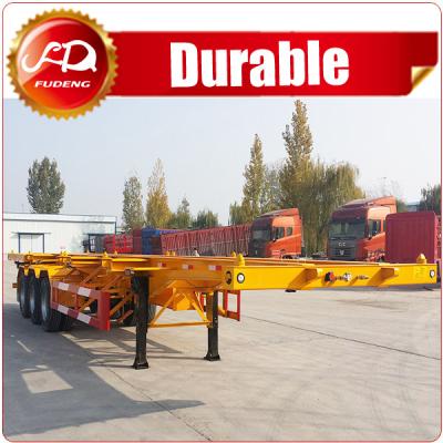China China Shandong FUDENG 3 axles skeleton semi trailer on promotion for sale