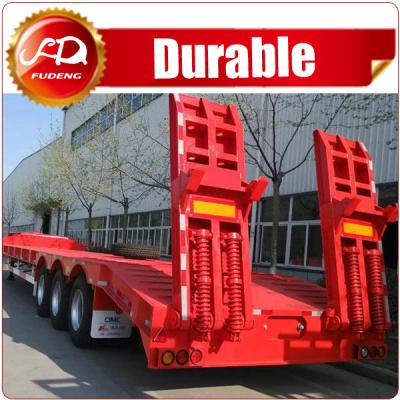 China LOW BED TRAILER , low bed semi trailer 80T , lowbed semi trailers and truck trailers for sale