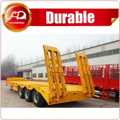 China Heavy duty 40-80 ton low bed trailer truck/tractor trailer cheap price for sale