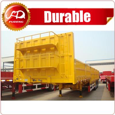 China 2016 best sellers competitive price new tri-axle flatbed semi trailer with side guarders for sale for sale