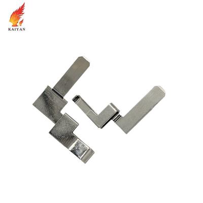 China Precision Stamped L Shaped Brass Terminal Nickel Plating For Electrical Use for sale