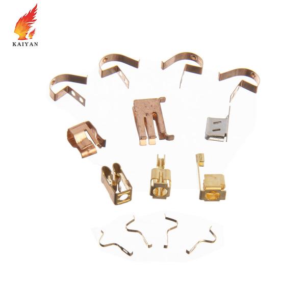 Quality High Precision Stamped Electrical Spring Contacts Silver Plated Finish For Switches for sale