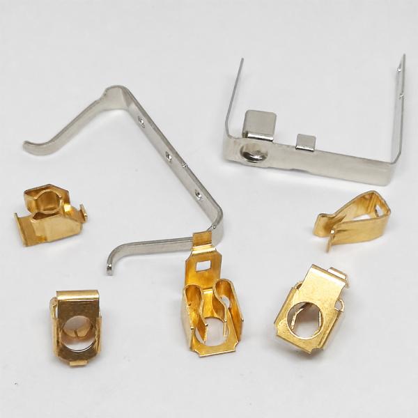 Quality Stamped Spring Contacts Universal Socket Switch Accessories PCB Spring Clips Conductive Nickel-Plated Copper/Barss Tolerance for sale