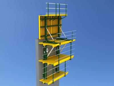 China Fast Verticle / inclined Auto Self Climbing Formwork with hydraulic system QPMX-50 for sale