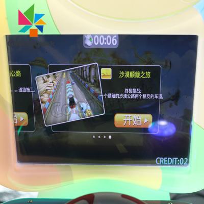 Cina macchina a gettoni del gioco della moneta del superpark del gioco dell'automobile della galleria dei bambini elettronici delle macchine per il centro del gioco in vendita