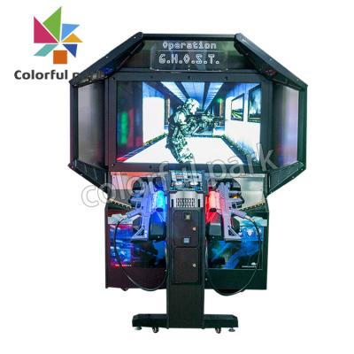 Cina Macchina a gettoni del gioco della fucilazione della pistola del doppio del giocatore 55 fantasma giapponese originale LCD di operazione in vendita
