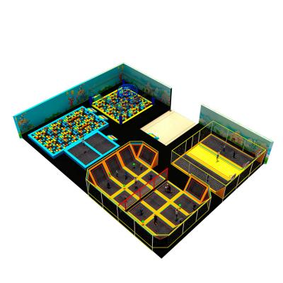 Cina Il campo giochi morbido dell'OEM per i bambini ha galvanizzato il metallo con il parco del trampolino in vendita