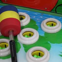 China Plastic Material Video Arcade Machine , Frog Hammer Arcade Game Machine for sale