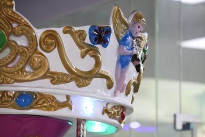 China Muntstukop Arcade Fiberglass Kids Ride Horse de Machines van Arcade Ride Coin Operated Arcade van de Carrouselschommeling Te koop