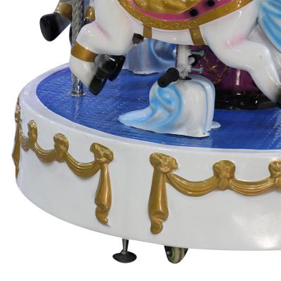 China Muntstukop Arcade Fiberglass Kids Ride Horse de Machines van Arcade Ride Coin Operated Arcade van de Carrouselschommeling Te koop