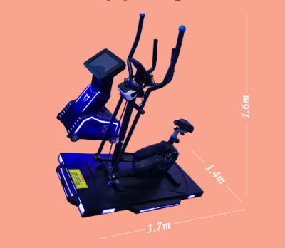 China Acrylmaschinen-Ritter Black Bike Riding der virtuellen Realität mit vr 9d Gläsern zu verkaufen