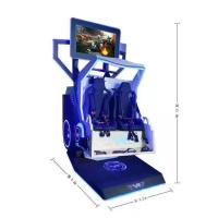 China Virtual Reality Dynamic VR Cinema Machine 2 Seats 9D Egg for sale