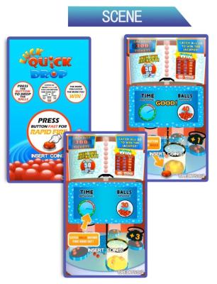 Cina Attrezzatura rapida di lotteria di Arcade Game Machine Coin Pusher del biglietto di goccia del pesce della ciotola di fortuna in vendita