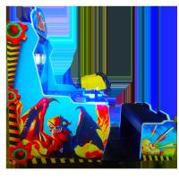 China Monster Hunter Ball Shooting Video Arcade Game Machine for sale