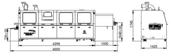 PERFECTFLOW 350 wave soldering machine overall diagram