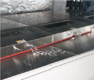 Drawer type modular preheating zones