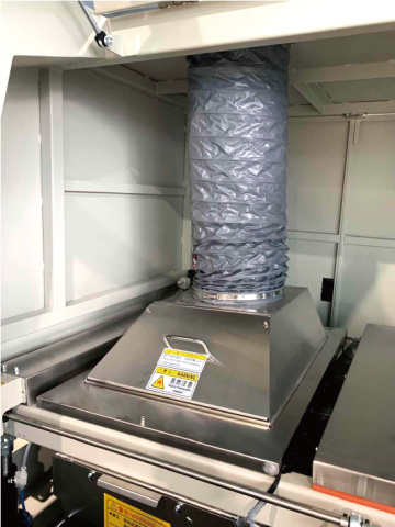 Top exhausting and filtering system