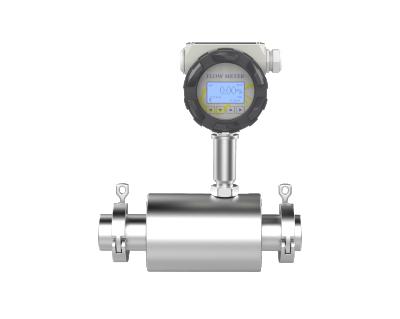 China Sanitary Clamp Type Turbine Flow Meter for sale