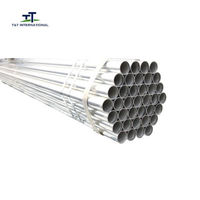 China Round Galvanized Round Pipe ASTM A53  48.6mm Smooth Surface Appearance for sale