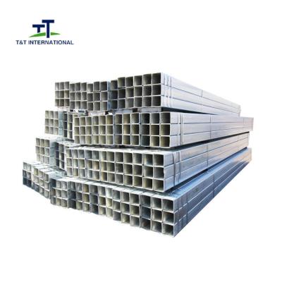 Cina tubatura della scatola galvanizzata ASTM 4x4, grado di industriale di profilo della sezione della scatola di Galv in vendita