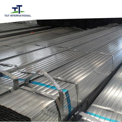 Cina Materiale non legato della tubatura rettangolare galvanizzato 40*80 con la certificazione dello SGS in vendita