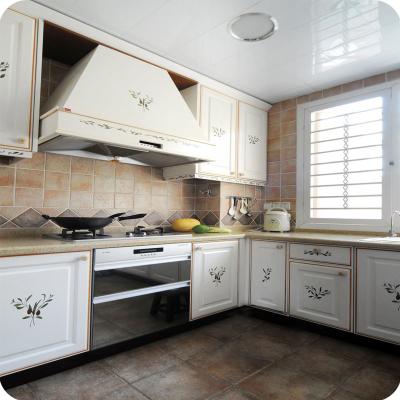 China Simple white Customized Kitchen Cabinets LW-EJ002 for sale