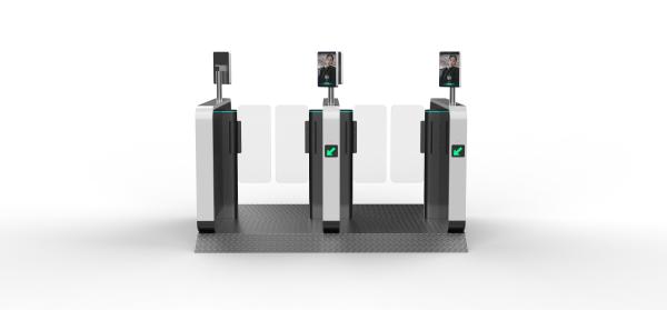 Quality Face Recognition Stainless Steel Door AB Turnstile Gate Servo Motor for Subway Airport for sale