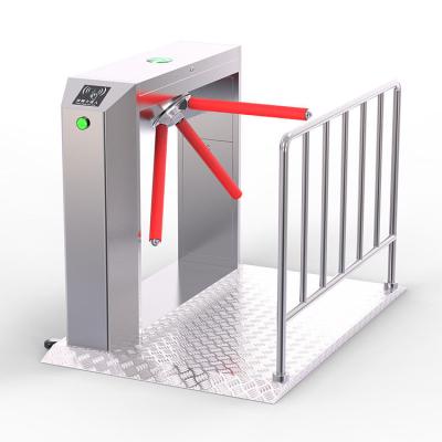 China Smart Tripod Access Control Gate Supporting Biometric Authentication Enhancing Security Measures in Sensitive Facilities for sale