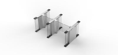 China High-end Speed Turnstile Face Recognition Access Control Electric Two-Way Fast-Pass Security Gate for Office Gym Flap Barrier for sale