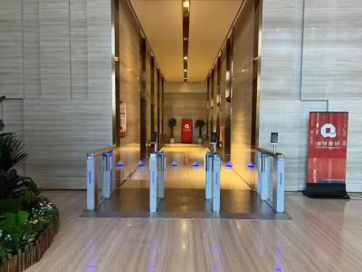 China Face Recognition Speed Gate Turnstile Aluminum Material Plus RFID Qr Code Reader Automatic Security Entrance Turnstile Gate for sale