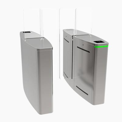 China Finger Print Reader Entrance Control Sliding Barrier Automated Entrance Gym Membership Turnstile for sale