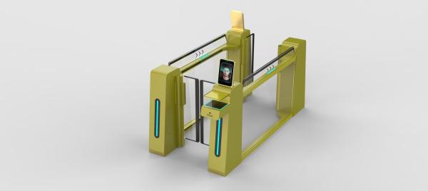 Quality Fast Speed Community Automatic Swing Gate AB Gate Pedestrian Cards Facial Recognition for sale
