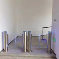 China Stainless Steel Remote Controlled Vertical Cylindrical Swing Gate for sale