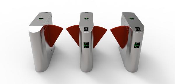 Quality 650mm Passage Width Flap Barrier Turnstile 45PPM For Subway for sale