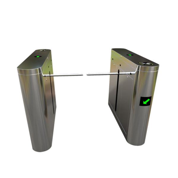 Quality SUS304 Stainless Steel RFID Reader Drop Arm Turnstile for sale