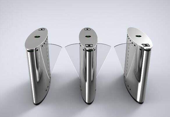 Quality Direct Drive SUS316 Mifare Card Automatic Flap Barrier for sale