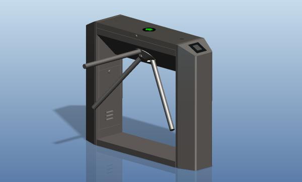 Quality Barcode Access Control 24V Pedestrian Security Gate for sale