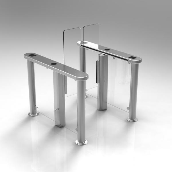 Quality Servo Motor SS304 Temperated Glass Full Height Speed Gate Systems for sale