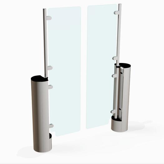 Quality Servo Motor SS304 Temperated Glass Full Height Speed Gate Systems for sale