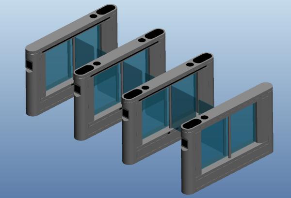 Quality Metro Subway Station SS316 600mm 900mm High Speed Gate for sale