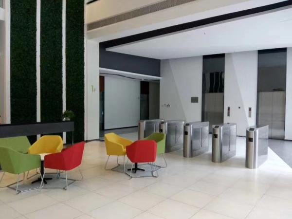 Quality Biometric Access Control SUS304 Flap Barrier Turnstile for sale