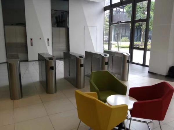 Quality Biometric Access Control SUS304 Flap Barrier Turnstile for sale