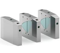 Quality Soft Wing SUS304 Flap Barrier Turnstile Gate DC Brushless Motor Control for sale
