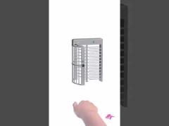 Fingerprint Barrier Turnstile Gate Bi Directional SUS304 Full Height Turnstile