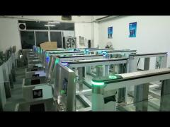 Torniquete da porta de velocidade de Fastlane do acesso do SUS 304 RFID com servo motor