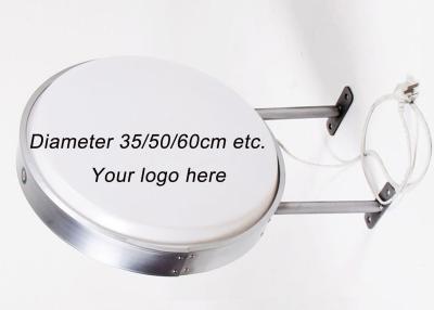 Cina Il segno della scatola leggera del negozio di forma rotonda LED, vuoto che forma la scatola leggera personalizzabile firma la R 50cm in vendita